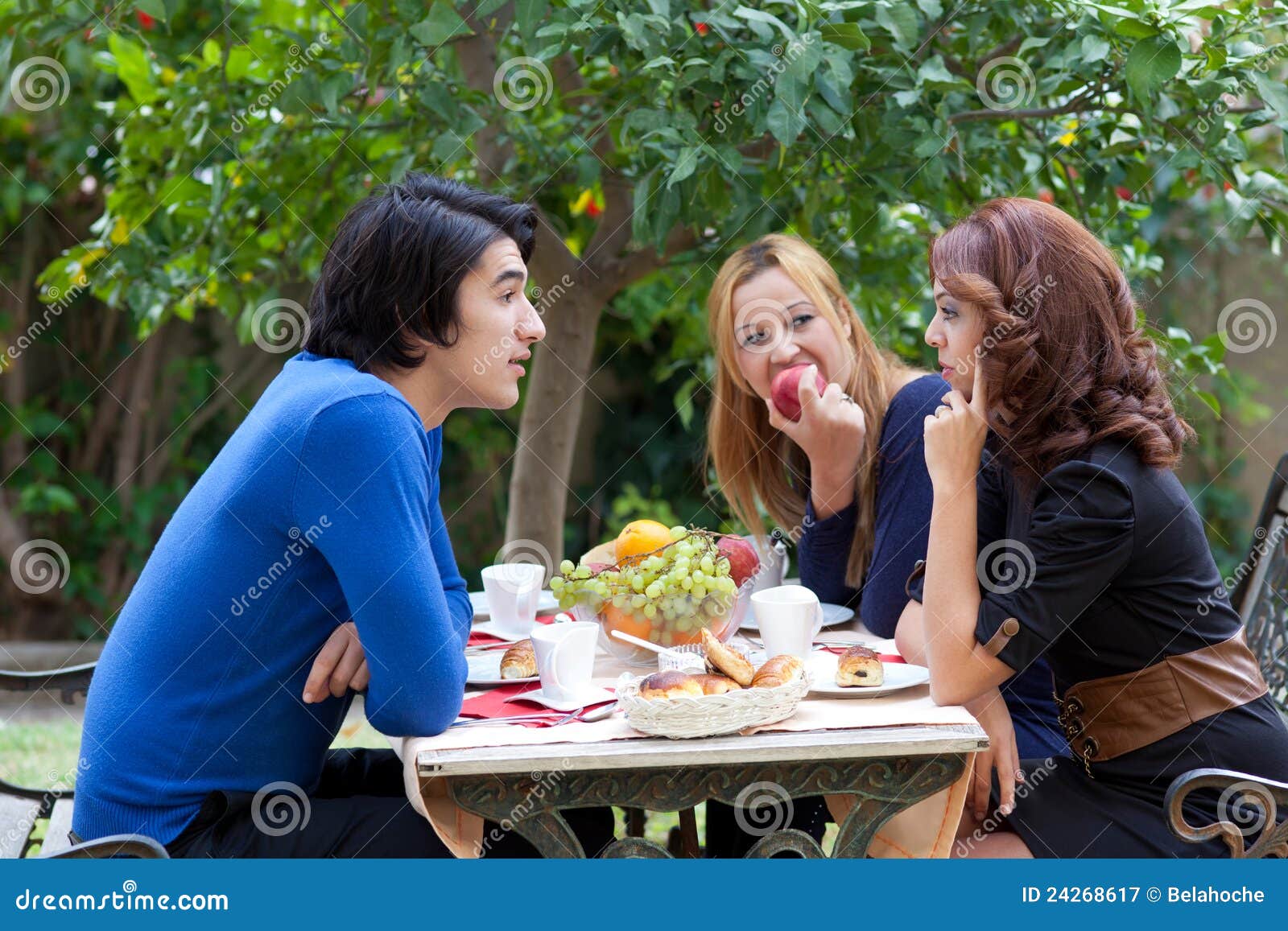 Serious Discussion Over Coffee Stock Image - Image of gossiping, brunch ...