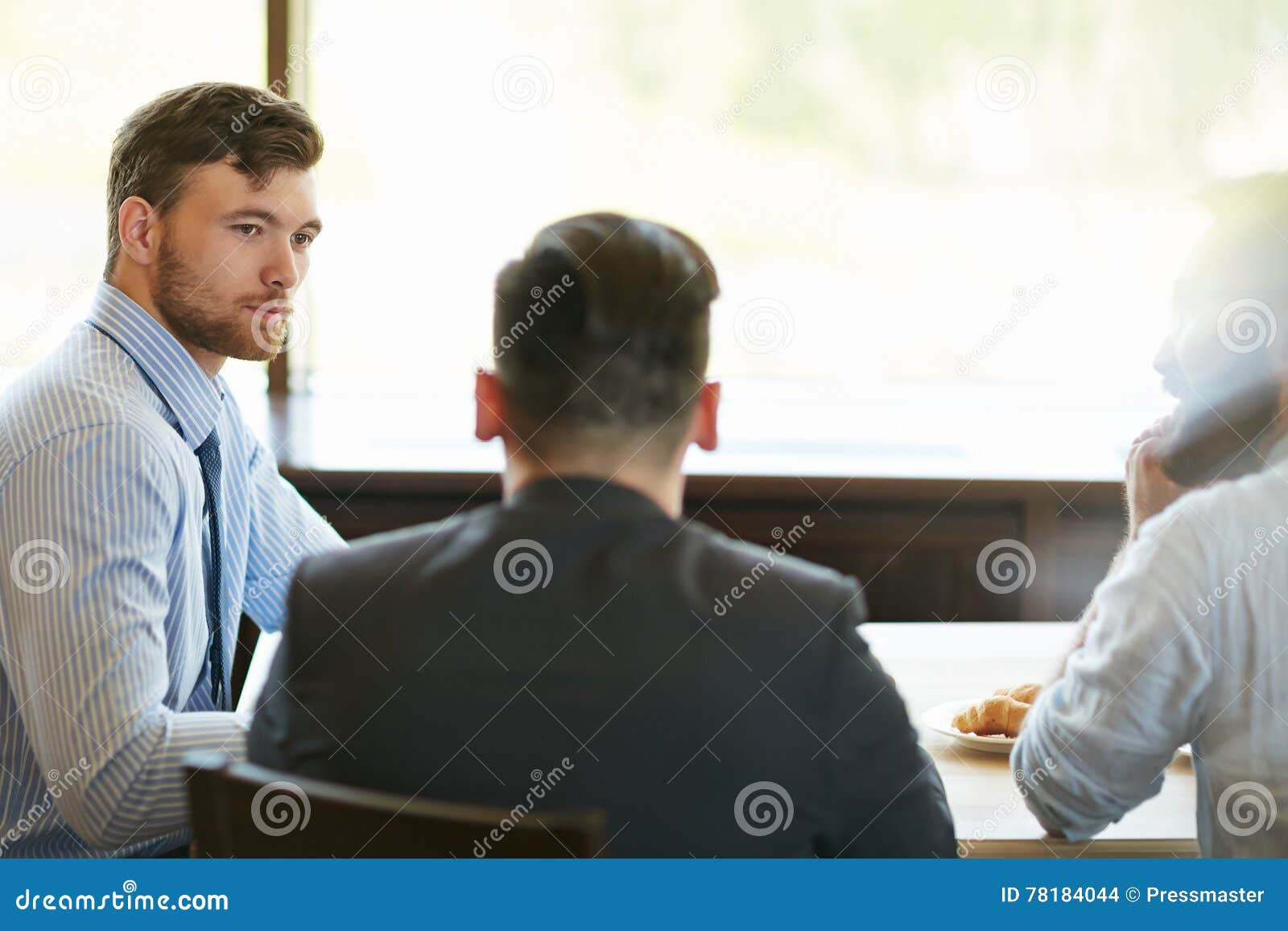 Serious discussion stock photo. Image of planning, businesspeople ...