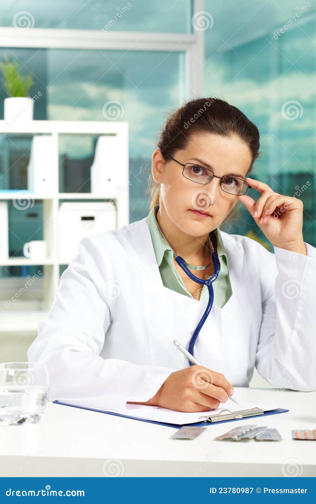 Serious doctor stock image. Image of ambulance, executive - 23780987
