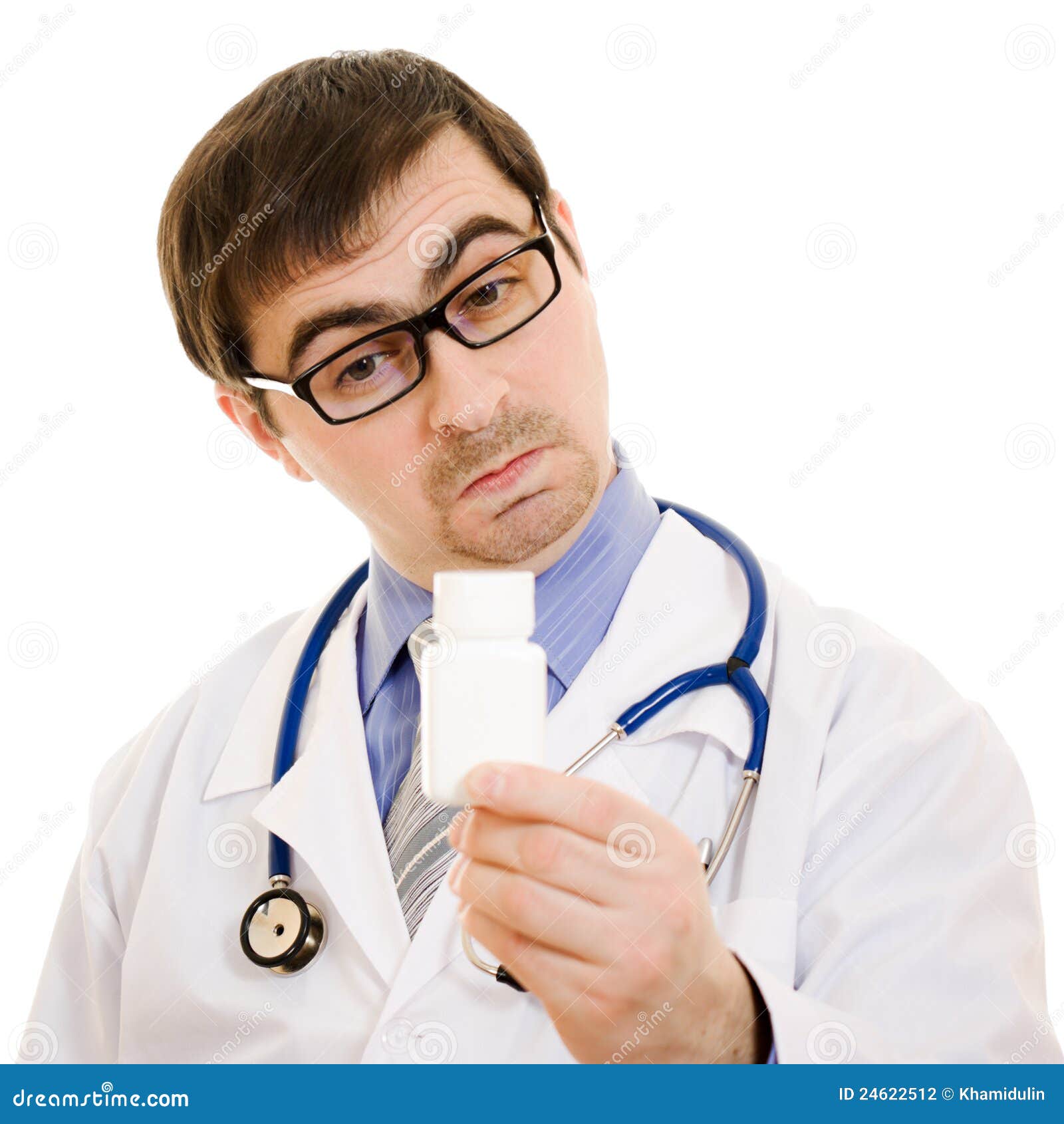 Serious doctor stock photo. Image of handsome, occupation - 24622512