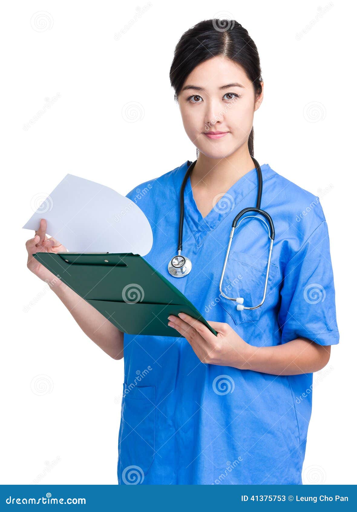 Serious Doctor Look Up in Clipboard Stock Image - Image of gown, hand ...