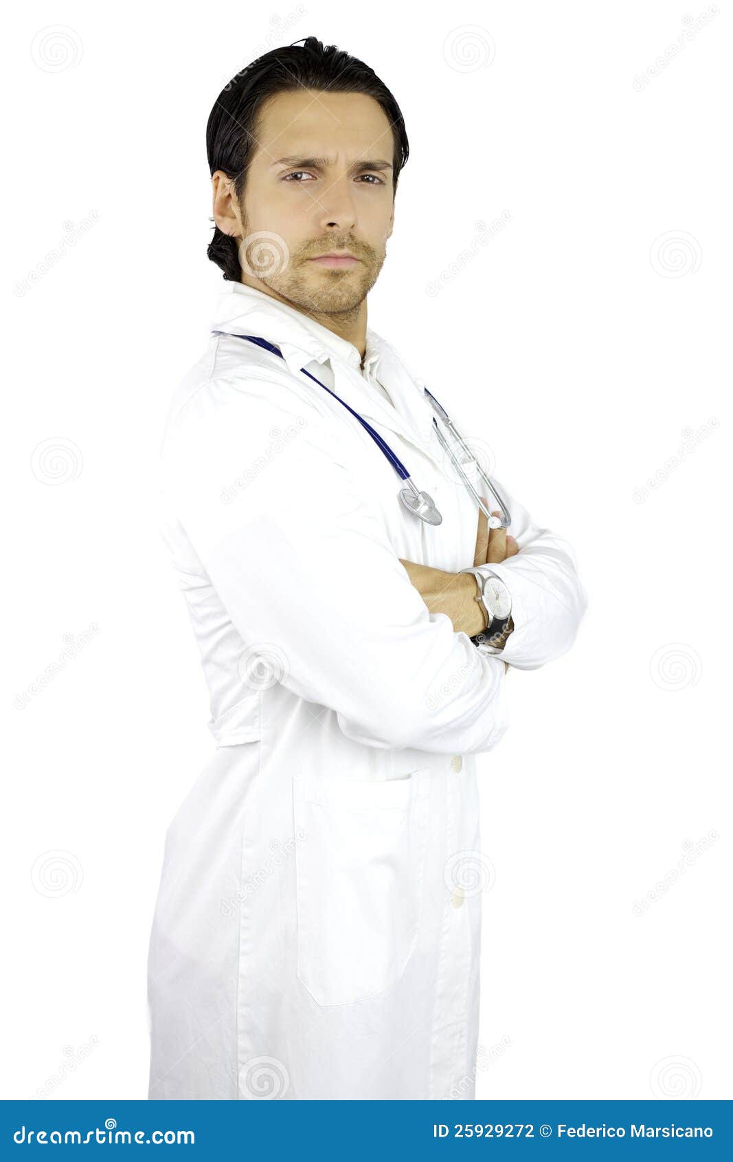 Serious doctor looking stock photo. Image of medicine - 25929272