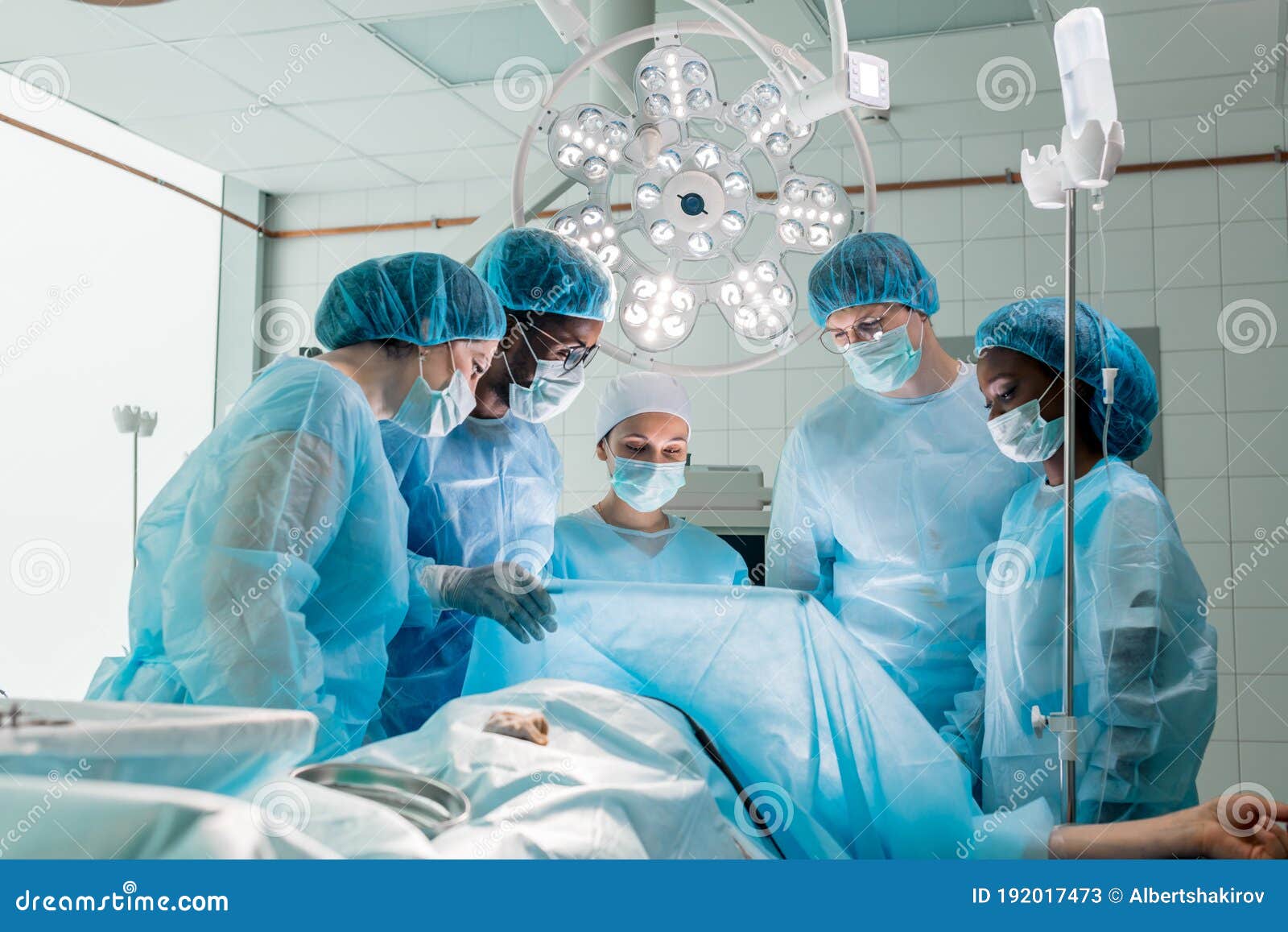 Serious Doctors Has Finished To Perfor Difficult Surgery, they are ...