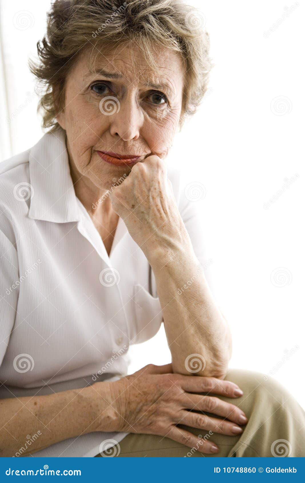 Serious elderly woman stock photo. Image of woman, elderly - 10748860