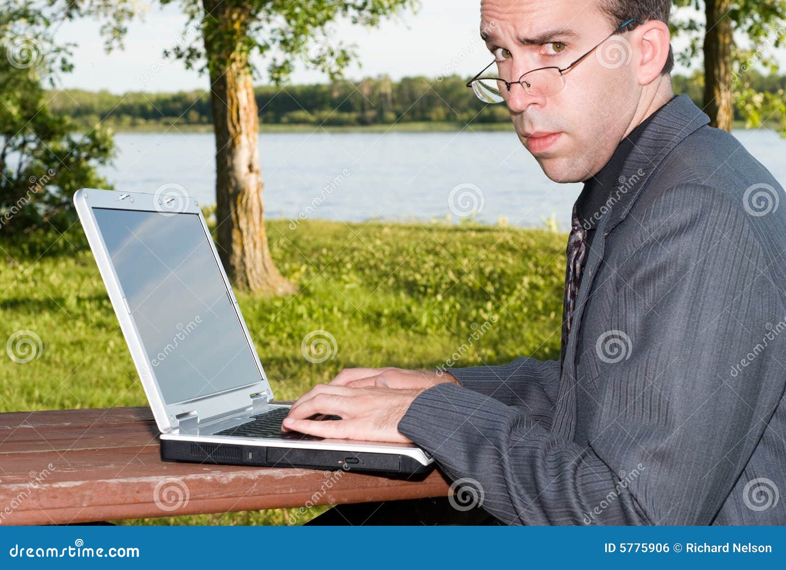 Serious Employee stock photo. Image of look, corporate - 5775906