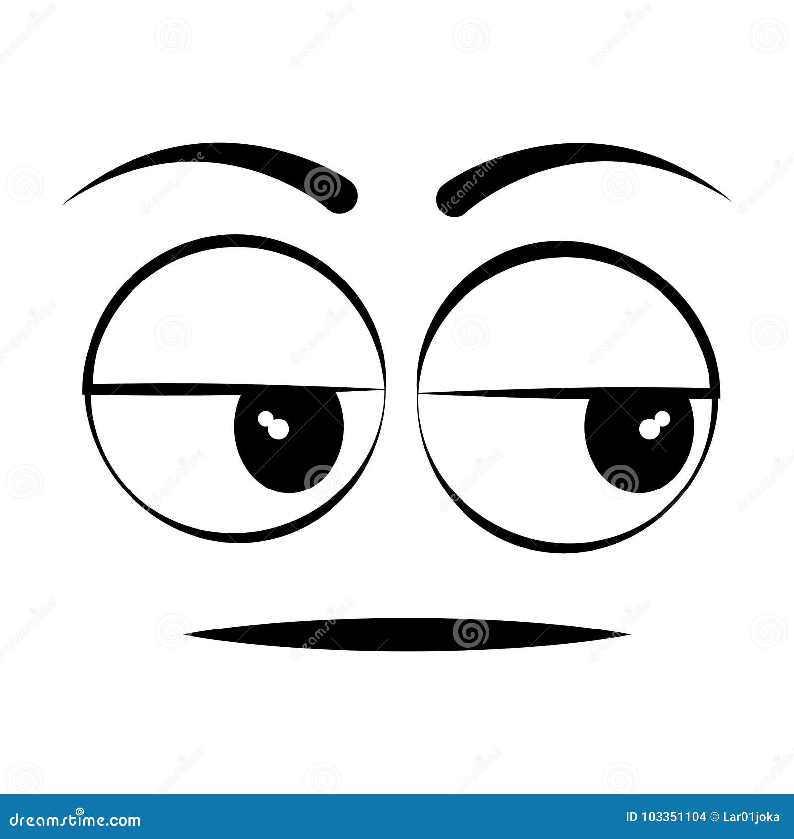 Abstract Serious Expression Stock Vector - Illustration of abstract ...