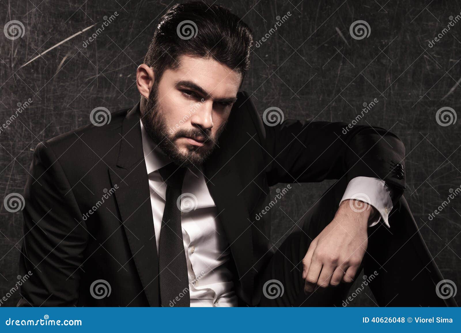 Serious Face of a Business Man Stock Photo - Image of full, provocative ...