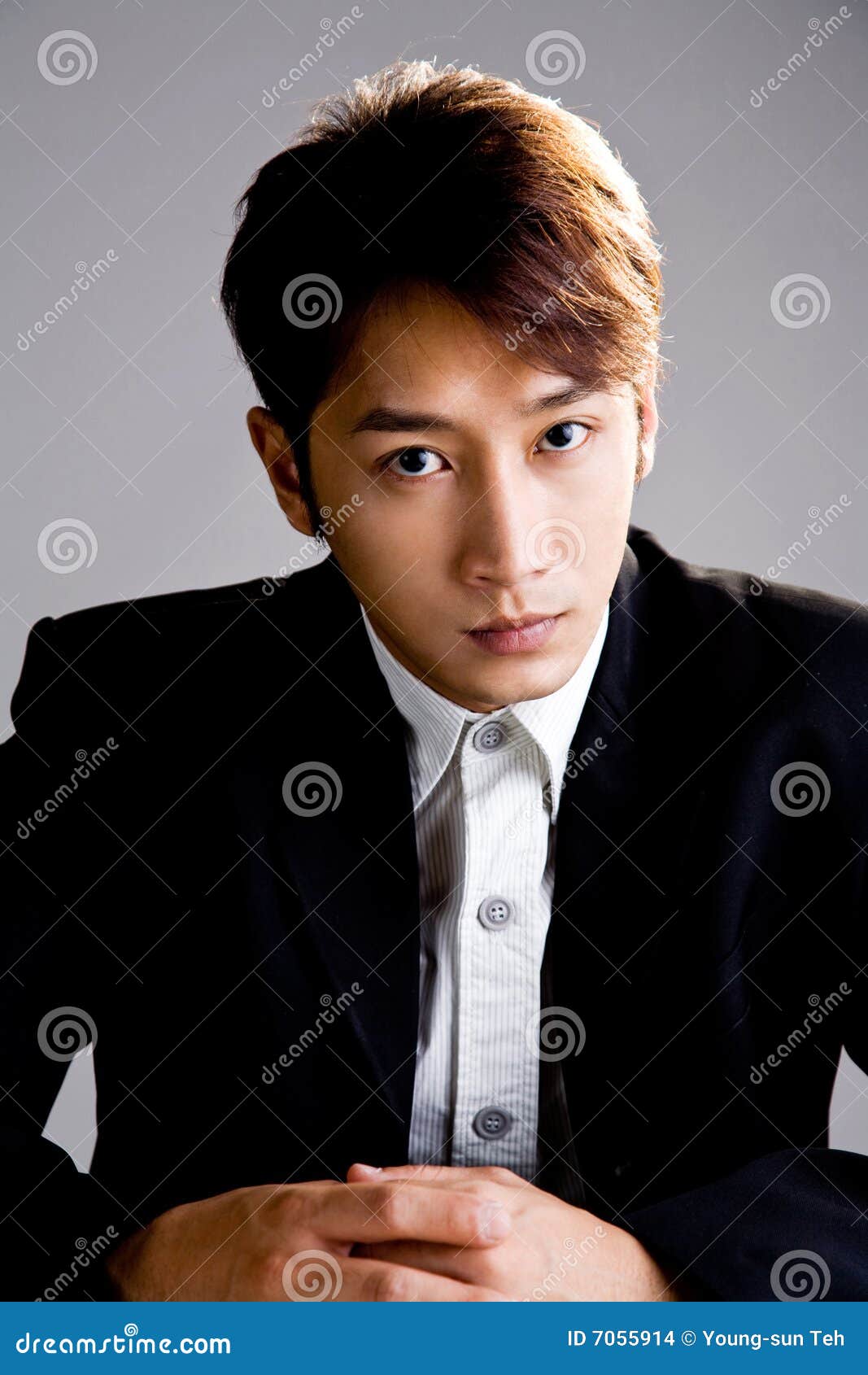 Serious Face Expression of Asian Businessman Stock Photo - Image of ...