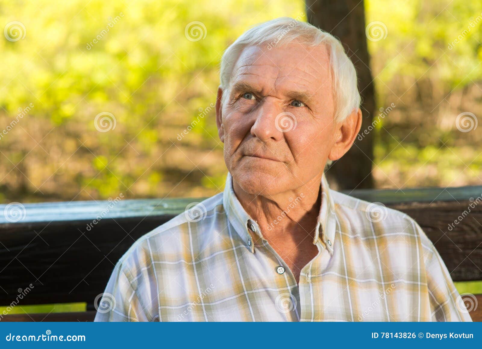 Serious Face of Senior Man. Stock Photo - Image of calm, pensioner ...