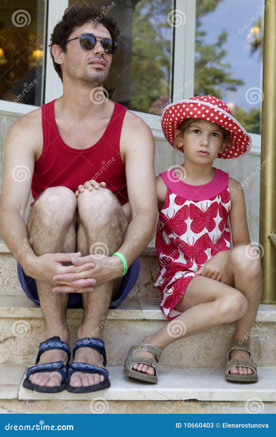 Serious Father with Sad Daughter Stock Image - Image of enjoying ...