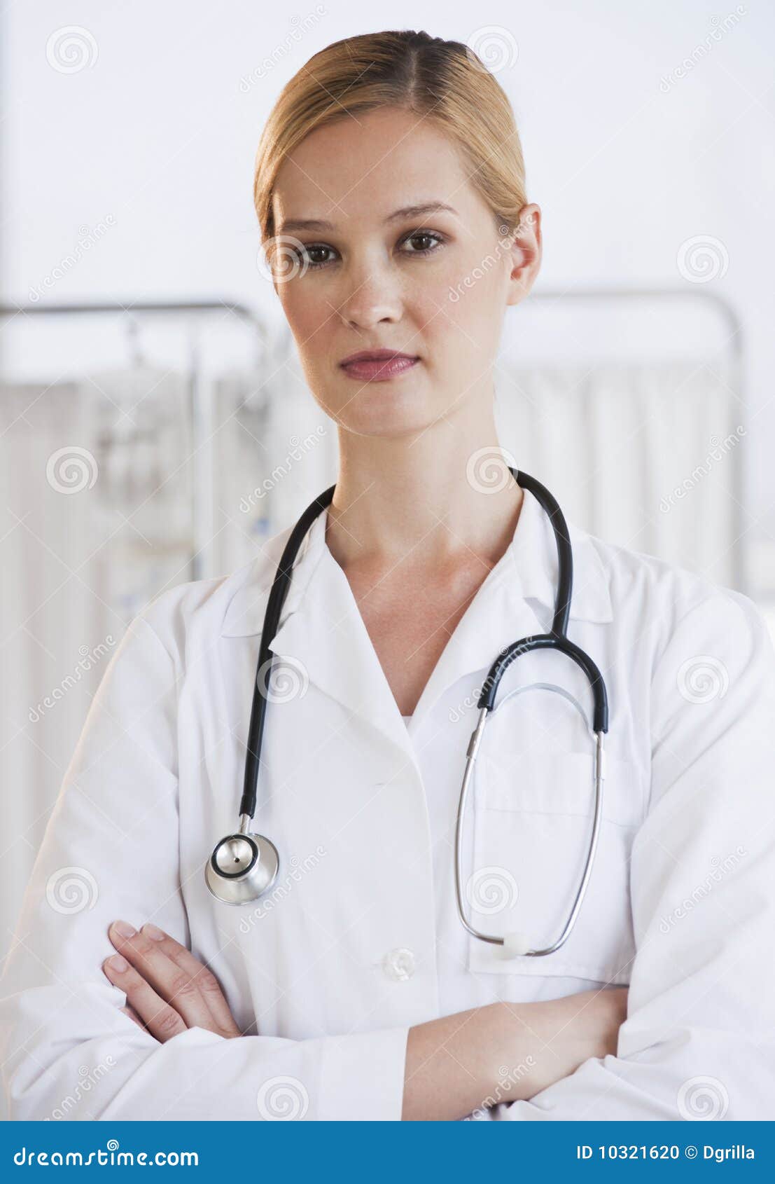 Serious female doctor stock photo. Image of doctor, occupation - 10321620