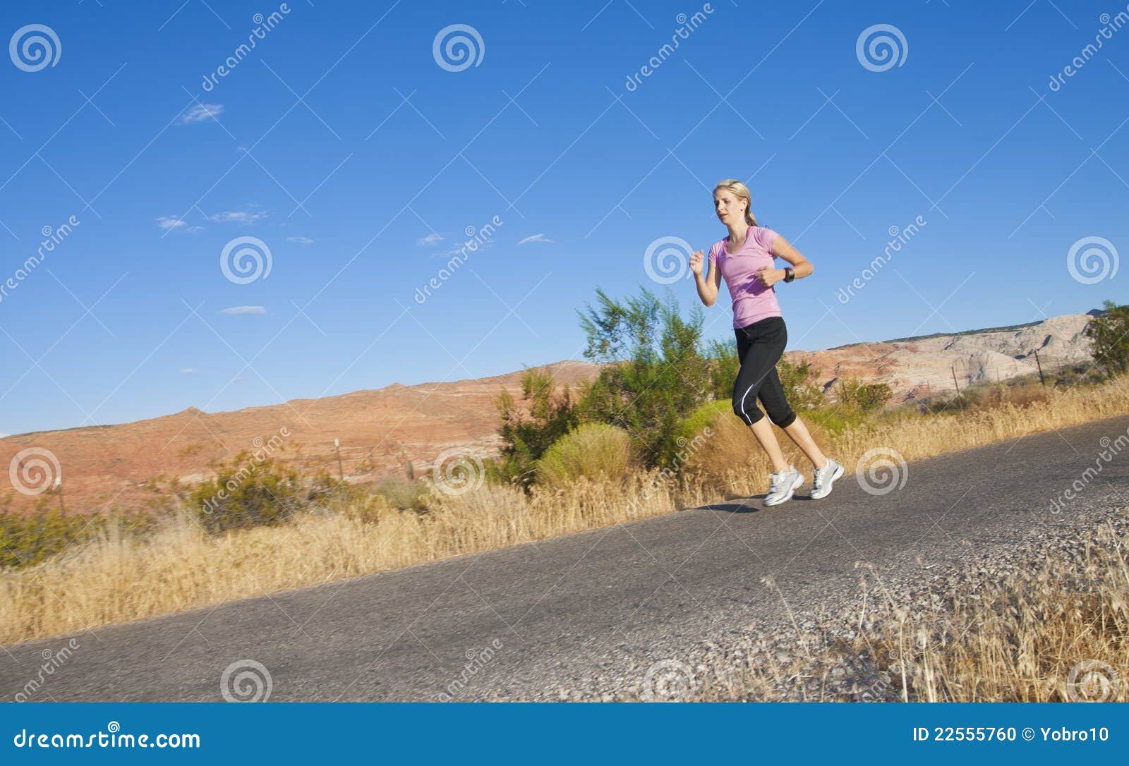 Serious Female Runner stock photo. Image of active, shape - 22555760