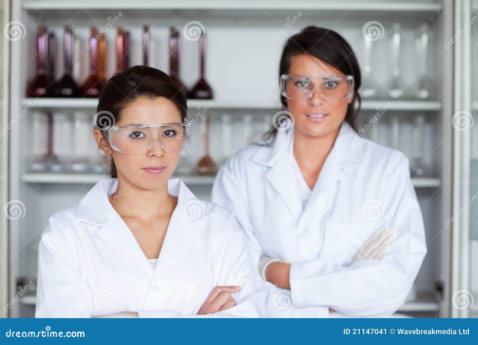 Serious Female Scientists Posing Stock Image - Image of doctor ...