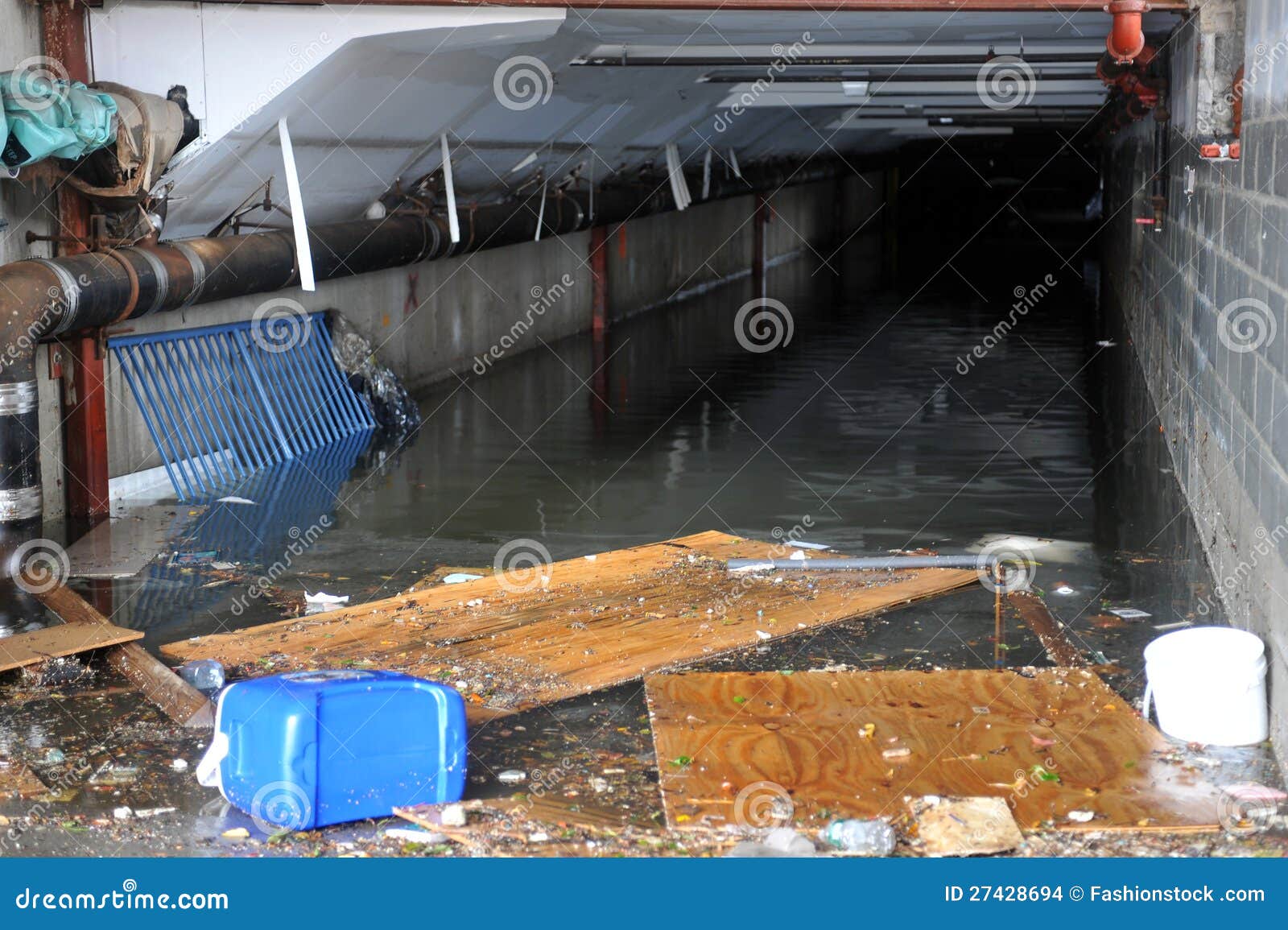 Serious Flooding in the Buildings Editorial Stock Image - Image of ...