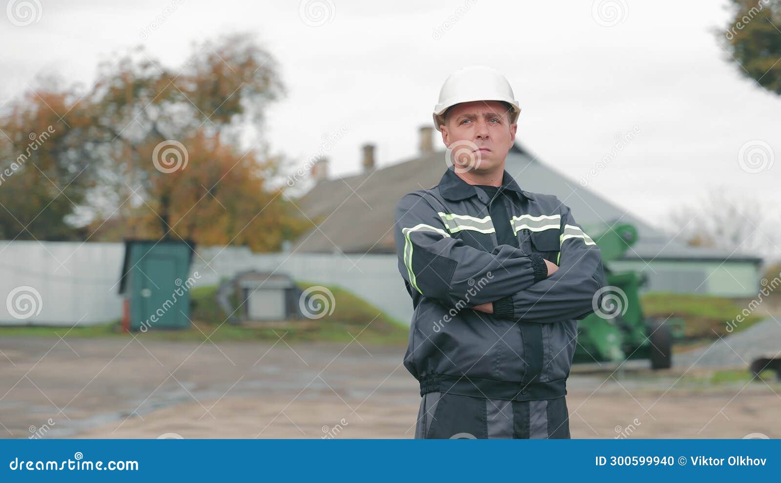 Foreman Overlooking Grain Silos Stock Footage - Video of agriculture ...