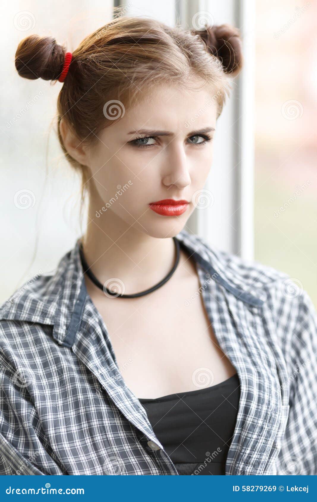Serious Girl Stock Photo - Image: 58279269