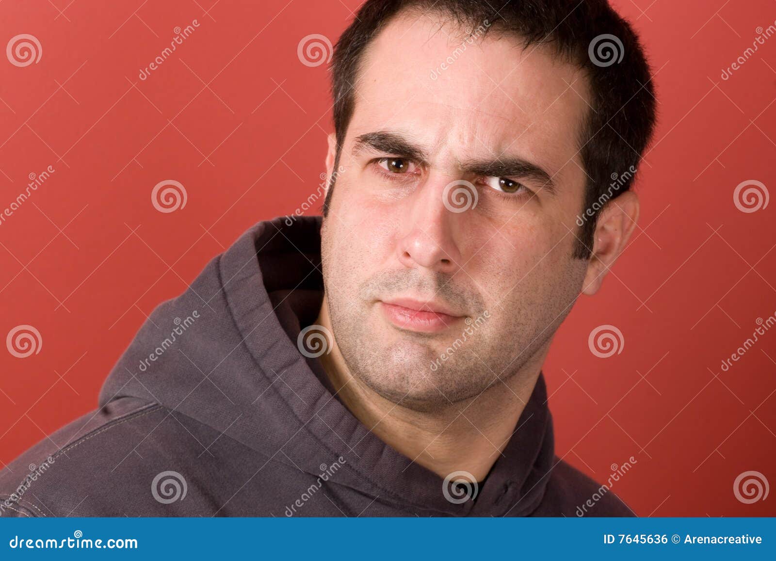Serious Guy stock photo. Image of isolated, people, expression - 7645636