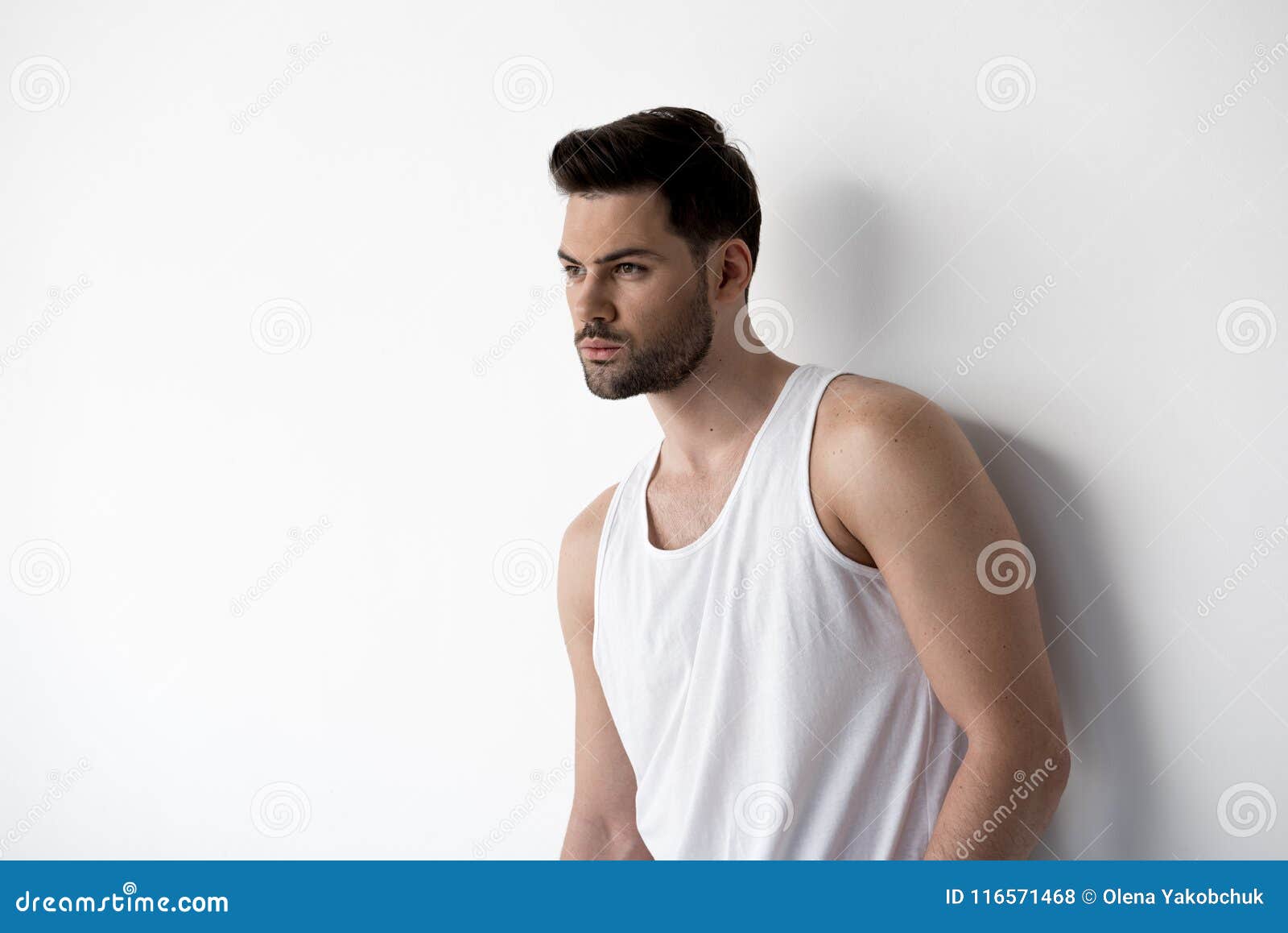 Serious Guy is Expressing Self-confidence Stock Photo - Image of alone ...