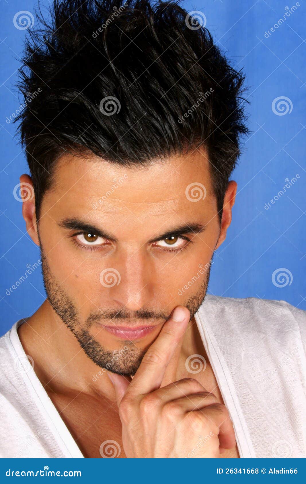 Serious handsome man stock photo. Image of looking, eyes - 26341668