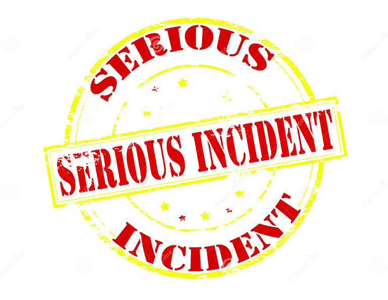 Serious incident stock illustration. Illustration of text - 92047106