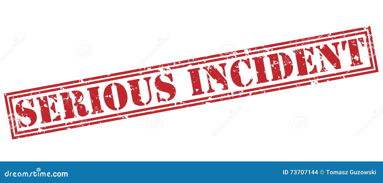 Serious incident stamp stock illustration. Illustration of grungy ...