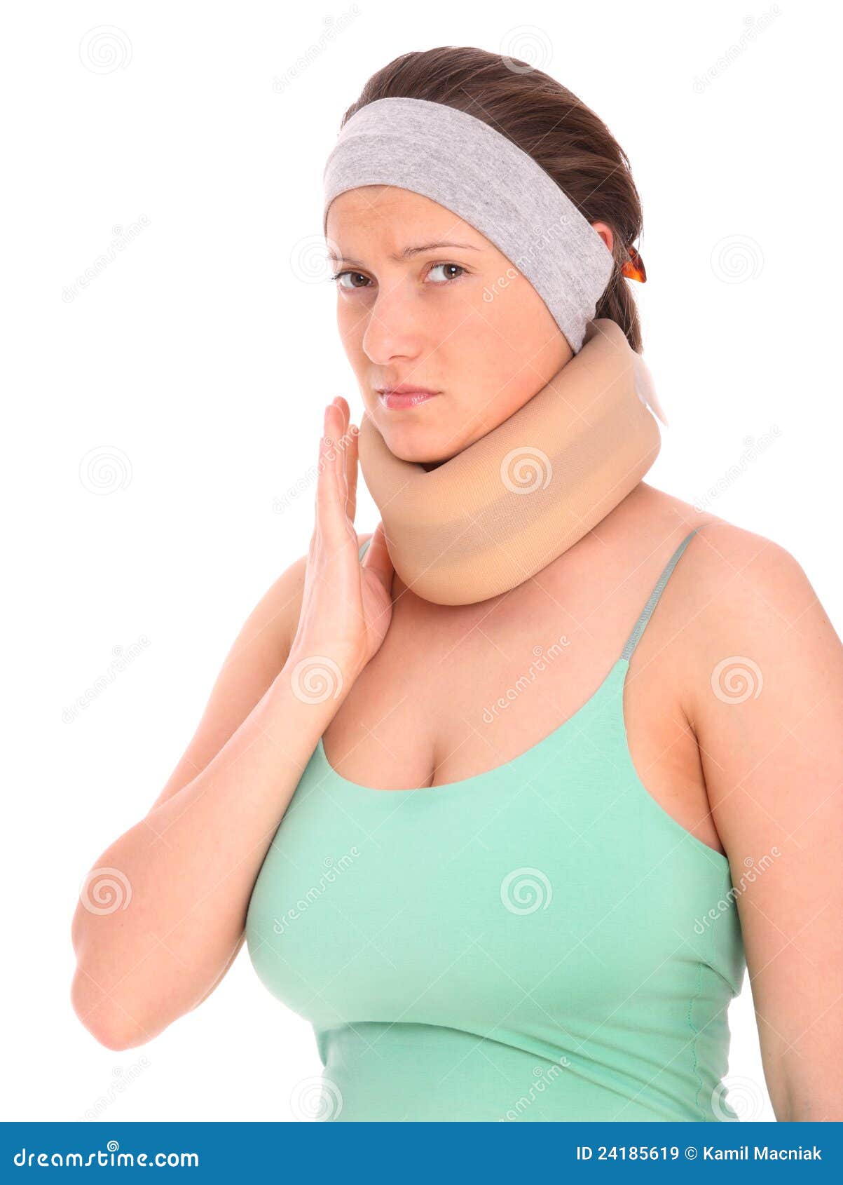 Serious injury stock image. Image of caucasian, woman - 24185619