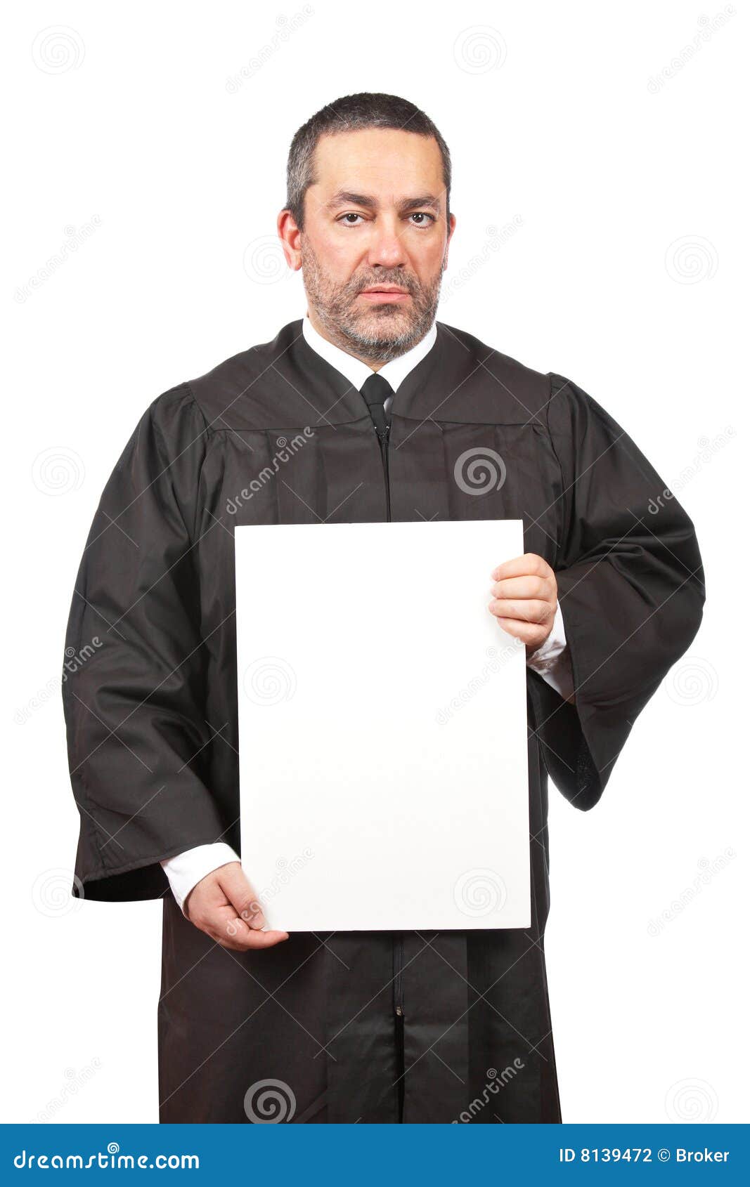 Serious Judge With A Gavel Wearing Robes And Wig Royalty-Free Stock ...
