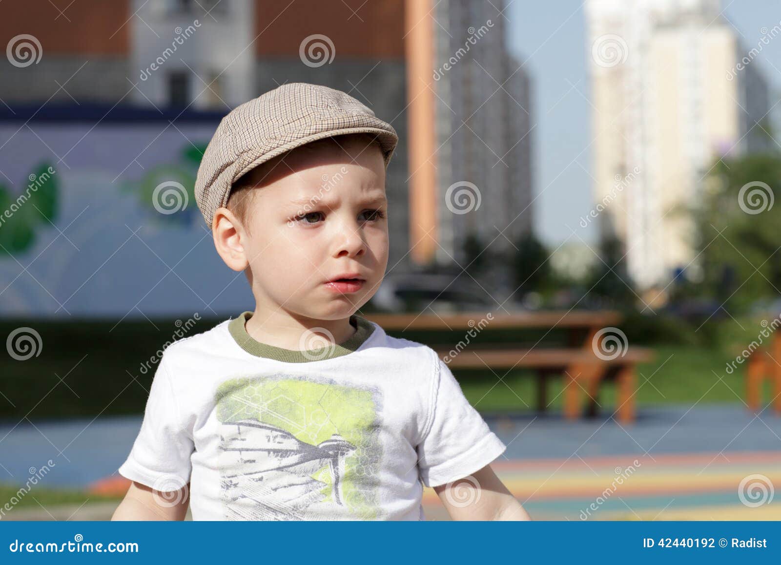 Serious kid stock photo. Image of outdoor, innocence - 42440192