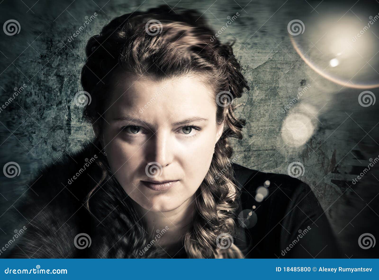 Serious lady stock photo. Image of haircut, attractive - 18485800