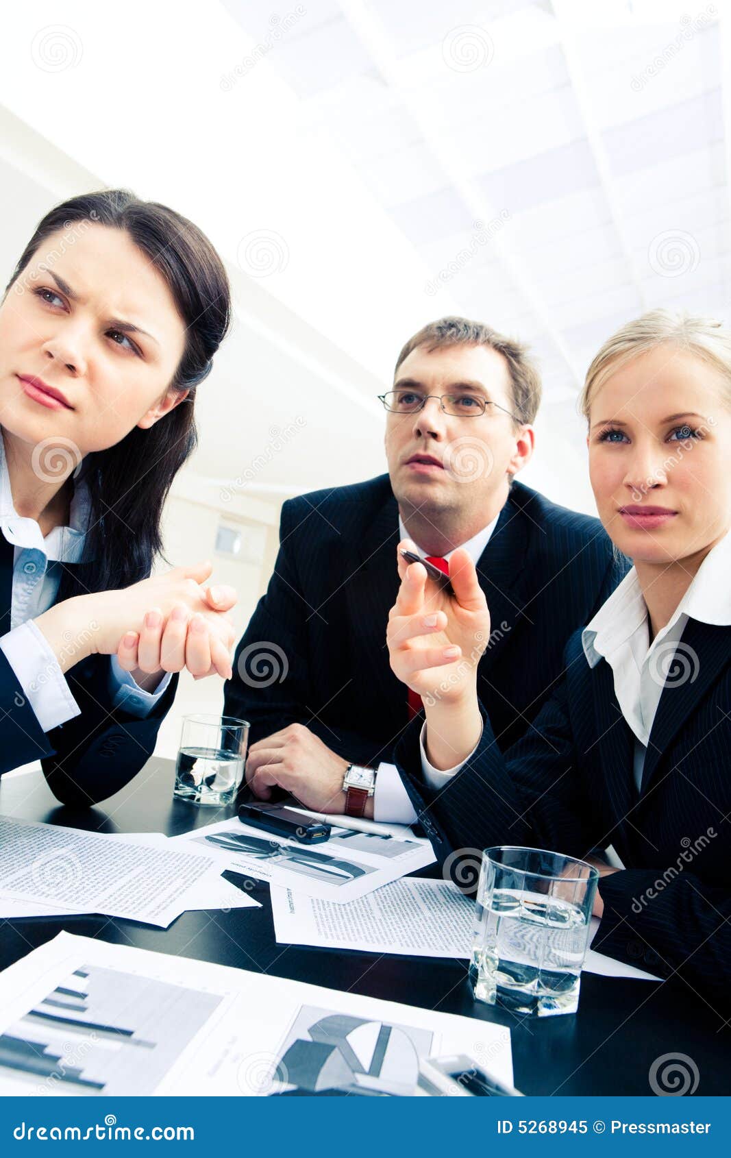 Serious look stock image. Image of caucasian, boardroom - 5268945