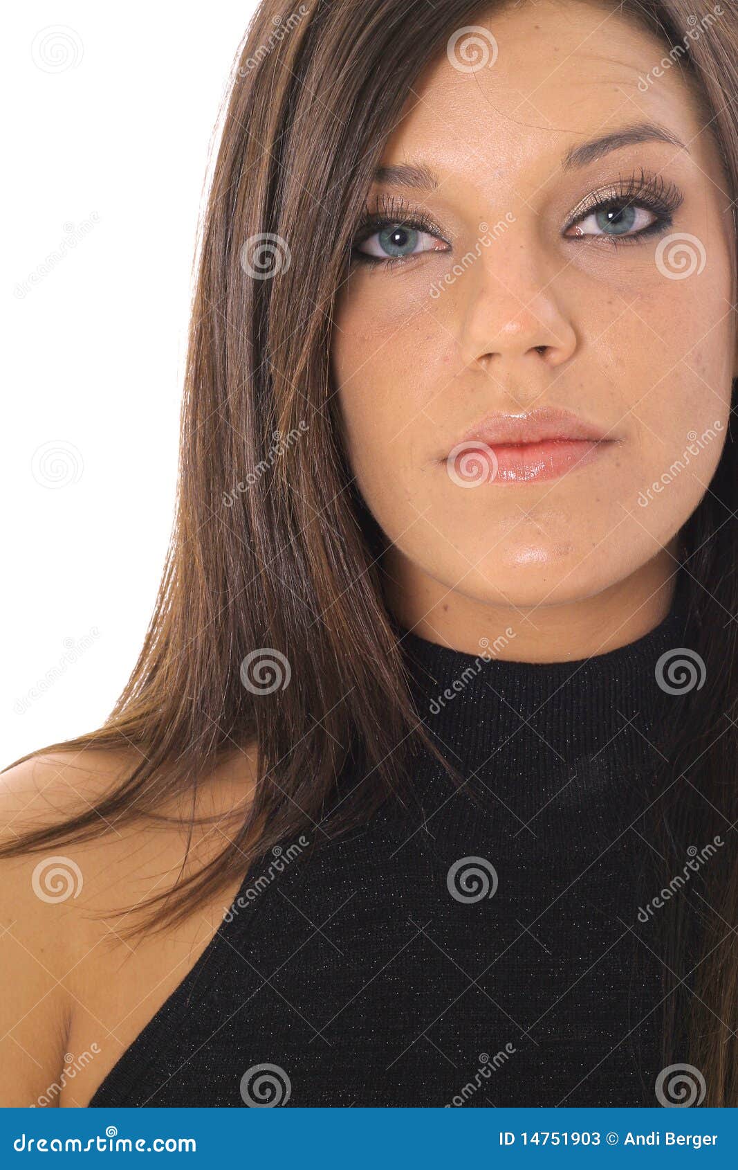 Serious look headshot stock image. Image of happy, color - 14751903