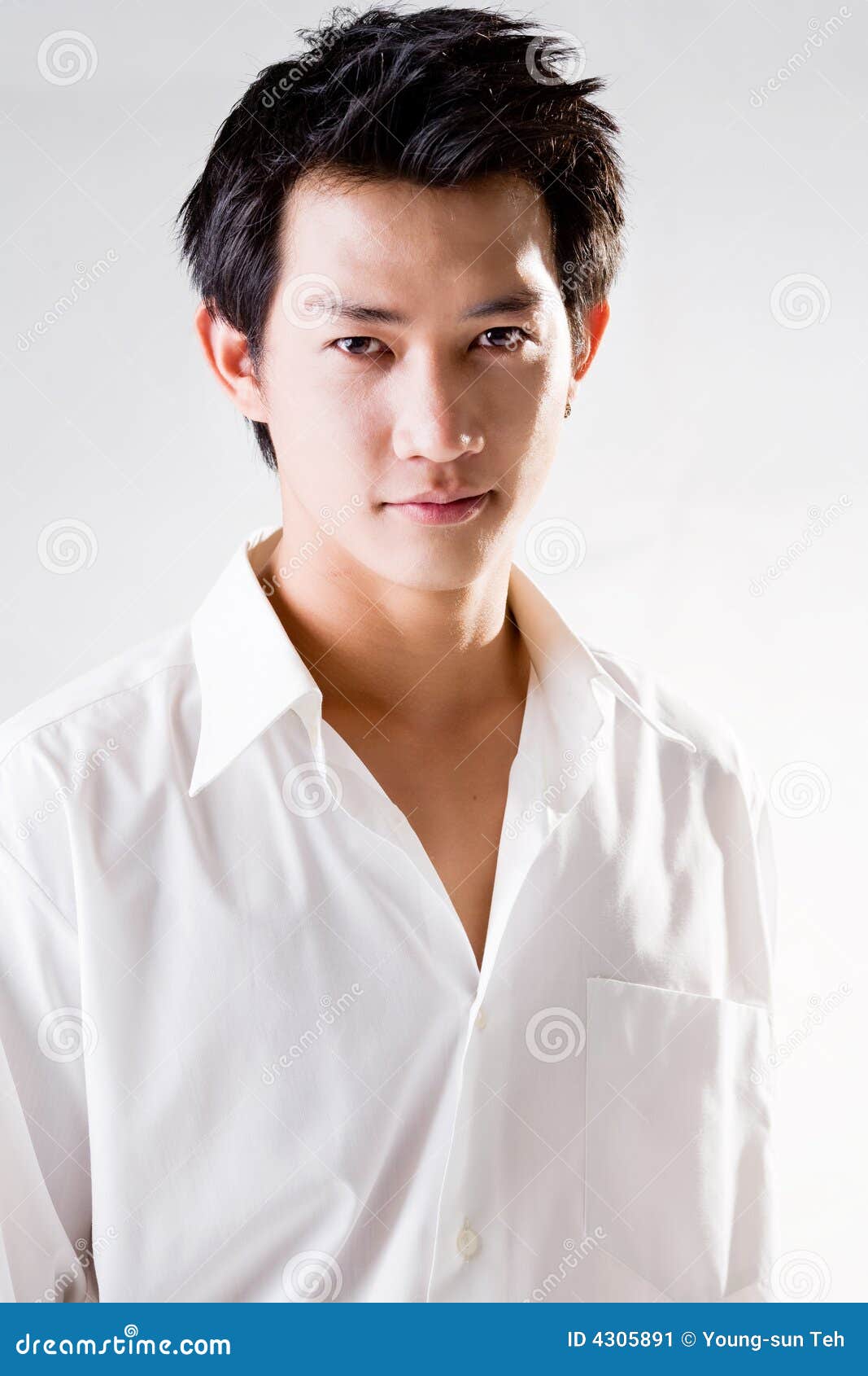 Serious Look of a Young Man Stock Image - Image of look, confident: 4305891