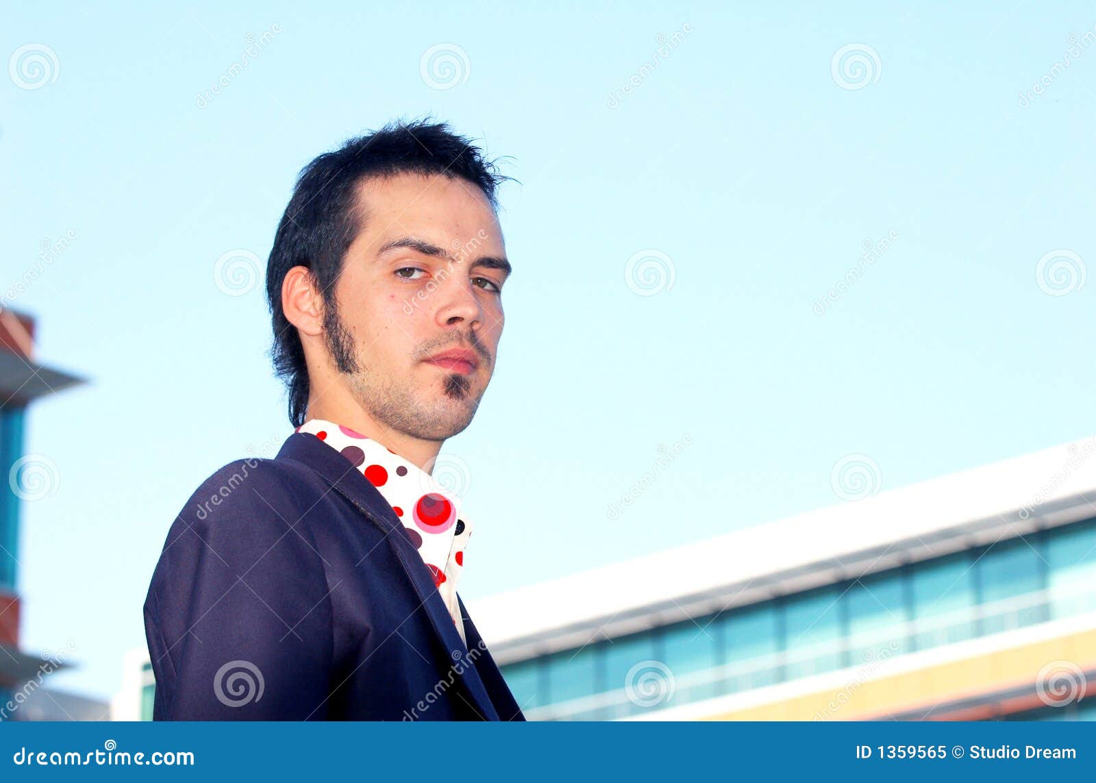 Serious-looking Male stock image. Image of dots, solemn - 1359565