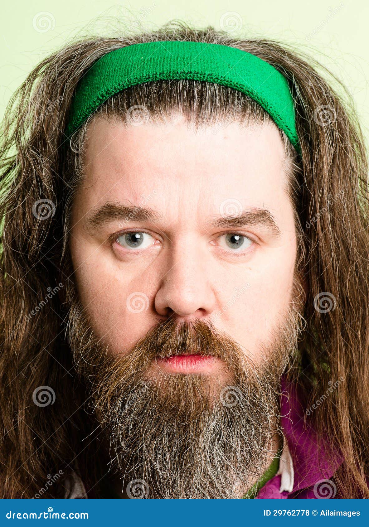 Serious Man Portrait Real People High Definition Green Background Stock ...