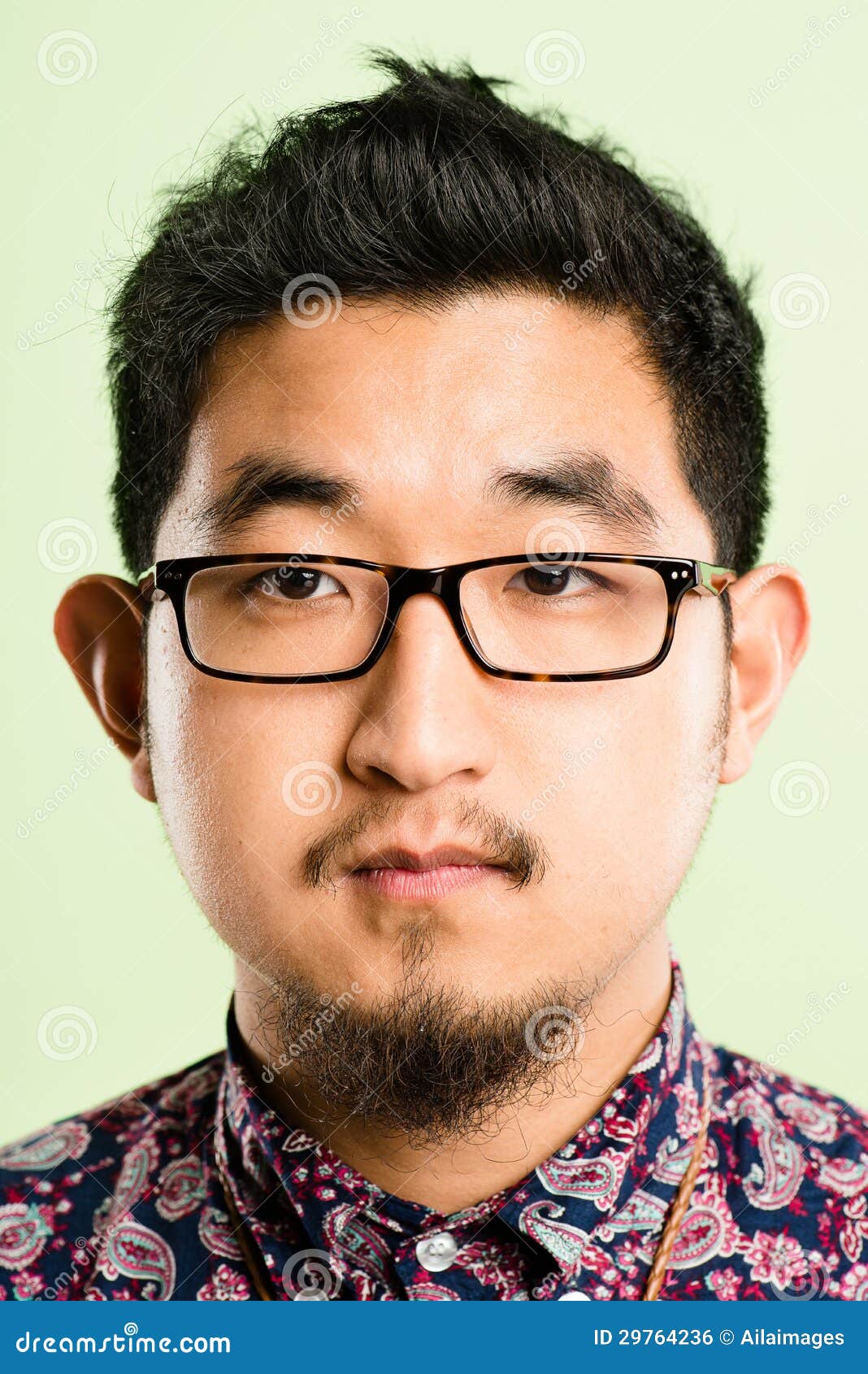 Serious Man Portrait Real People High Definition Green Background Stock ...