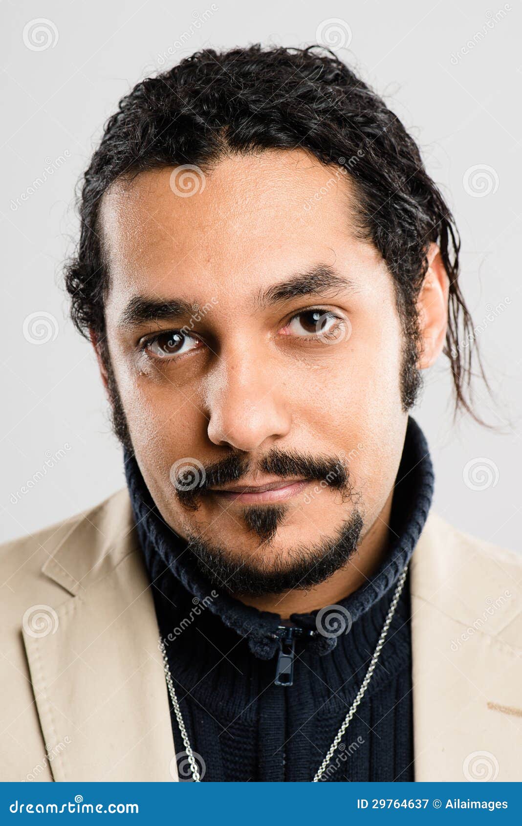 Serious Man Portrait Real People High Definition Grey Background Stock ...