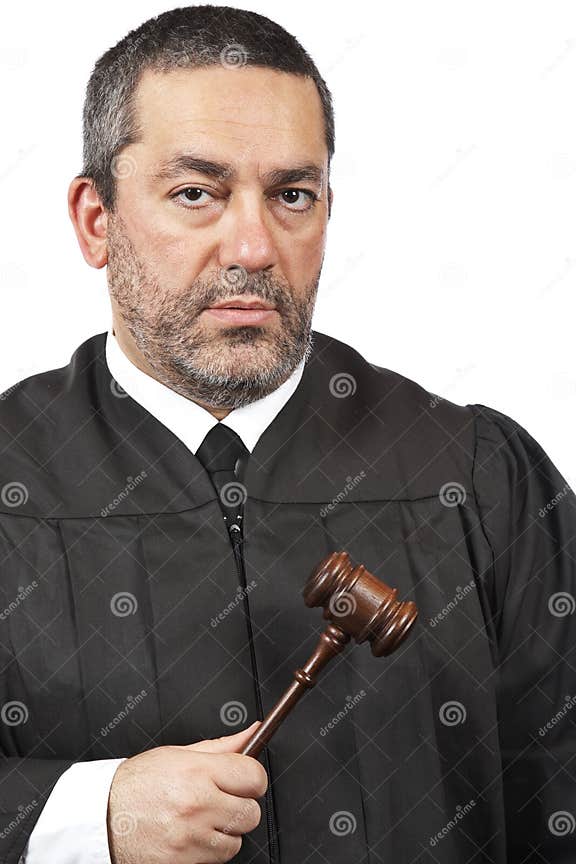 Serious male judge stock image. Image of judicial, court - 7678009
