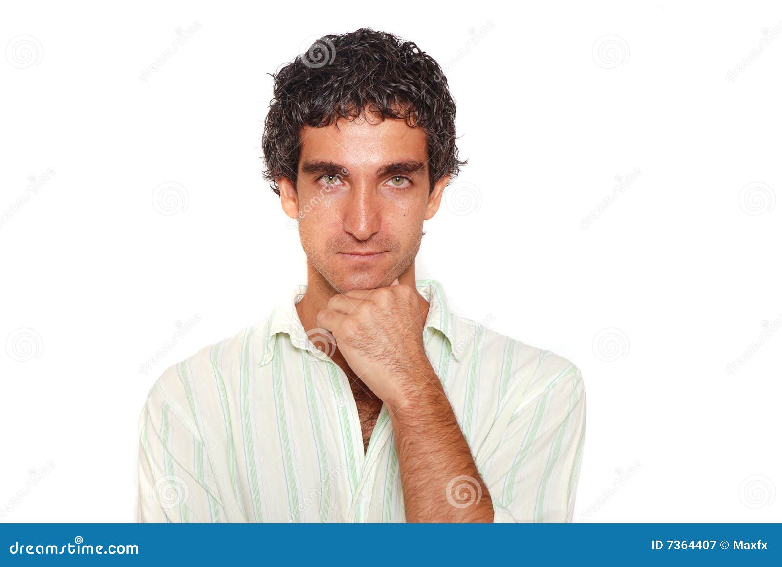 Serious male portrait stock image. Image of youth, serious - 7364407