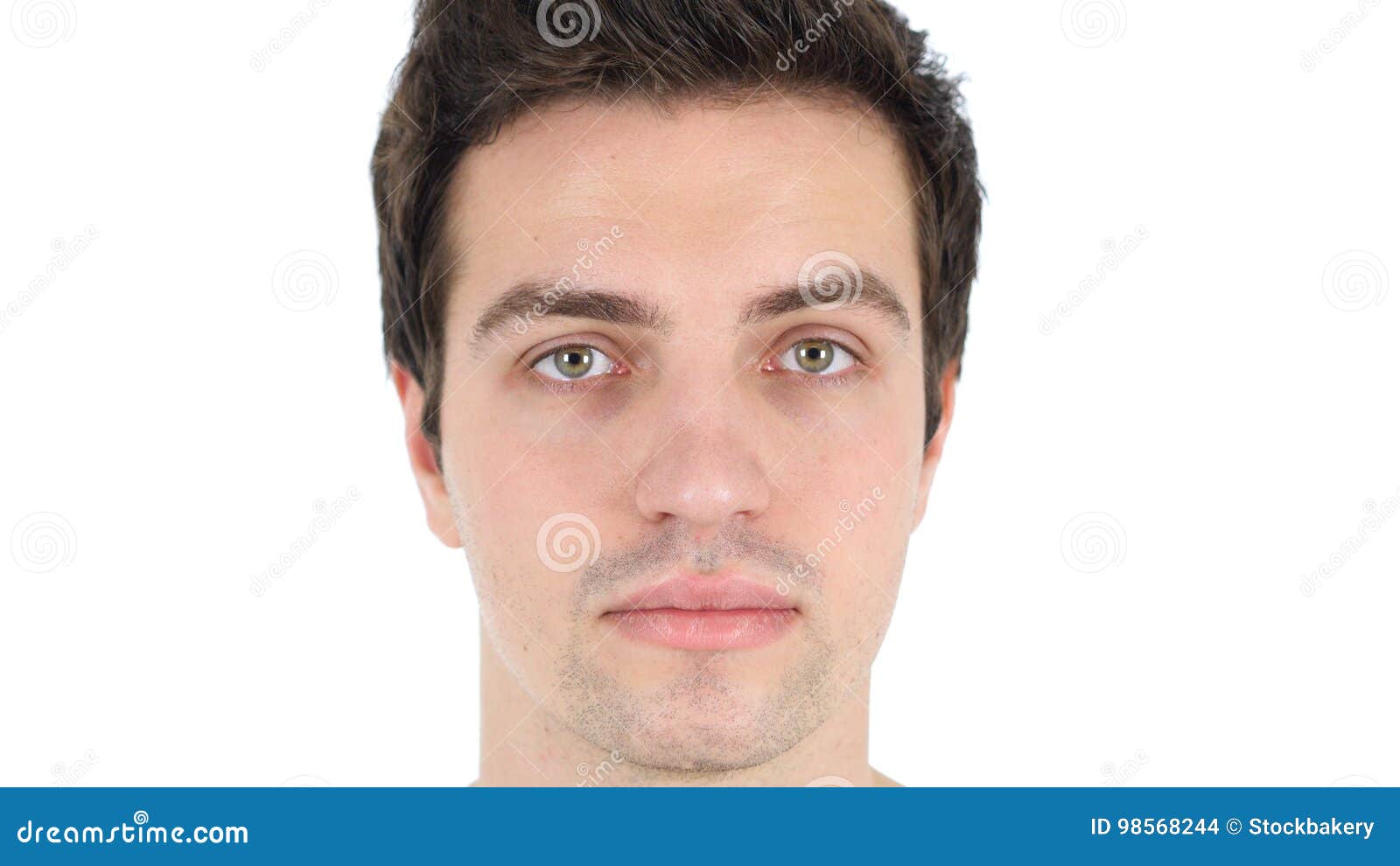 Serious Man Face, stock photo. Image of model, casual - 98568244