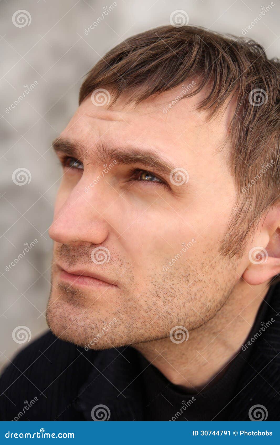 Serious man face stock image. Image of 2530, black, hopelessness - 30744791