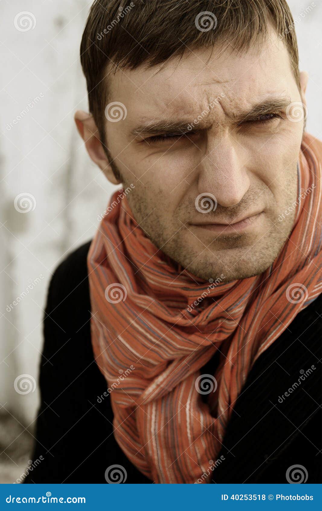Serious Man Face, Unhappy Man Stock Photo - Image of grunge, illness ...