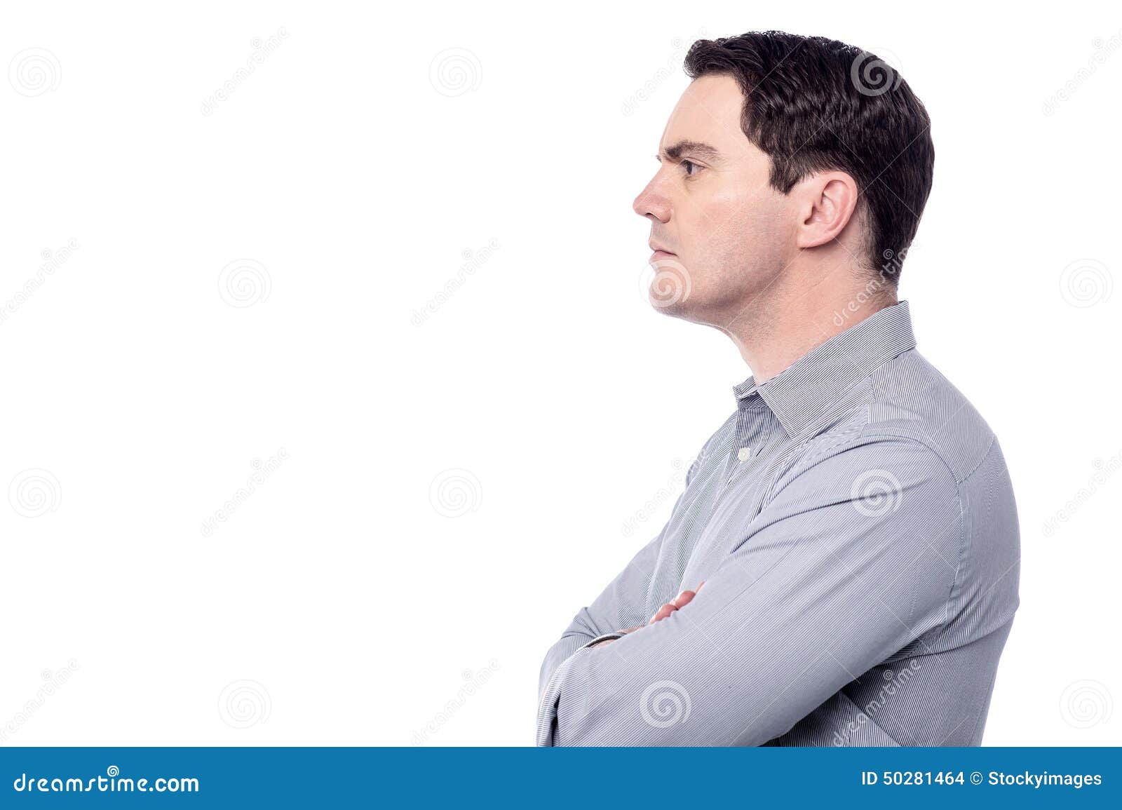 Serious Man with Folded Arms Stock Photo - Image of crossed, aged: 50281464
