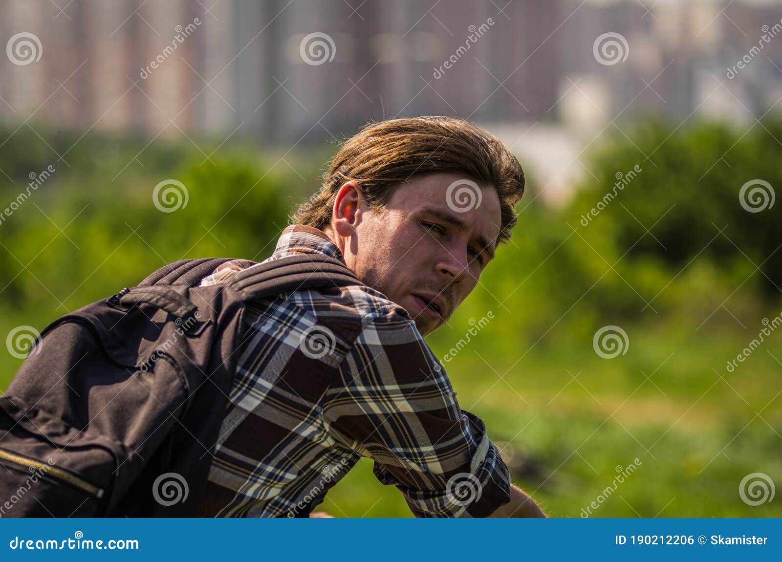 A Serious Man in a Half-turn Stock Photo - Image of halfmoon, halfturn ...