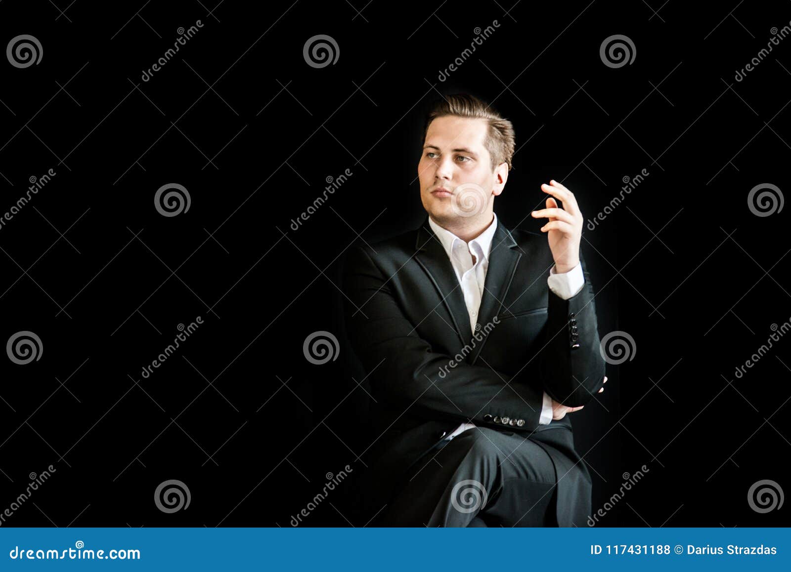 Serious man look stock photo. Image of camera, gentleman - 117431188