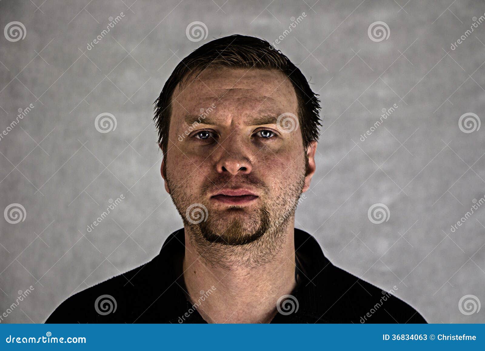 Serious Man Looking Forward Stock Image - Image of adults, years: 36834063