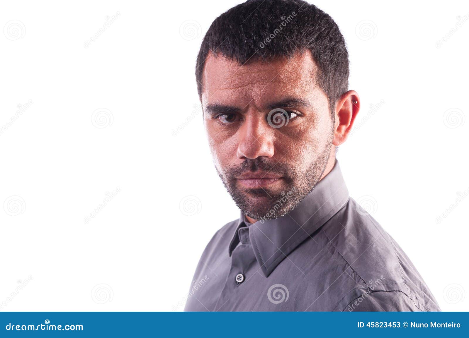 Serious Man Looking To Camera Stock Image - Image of director, loooking ...