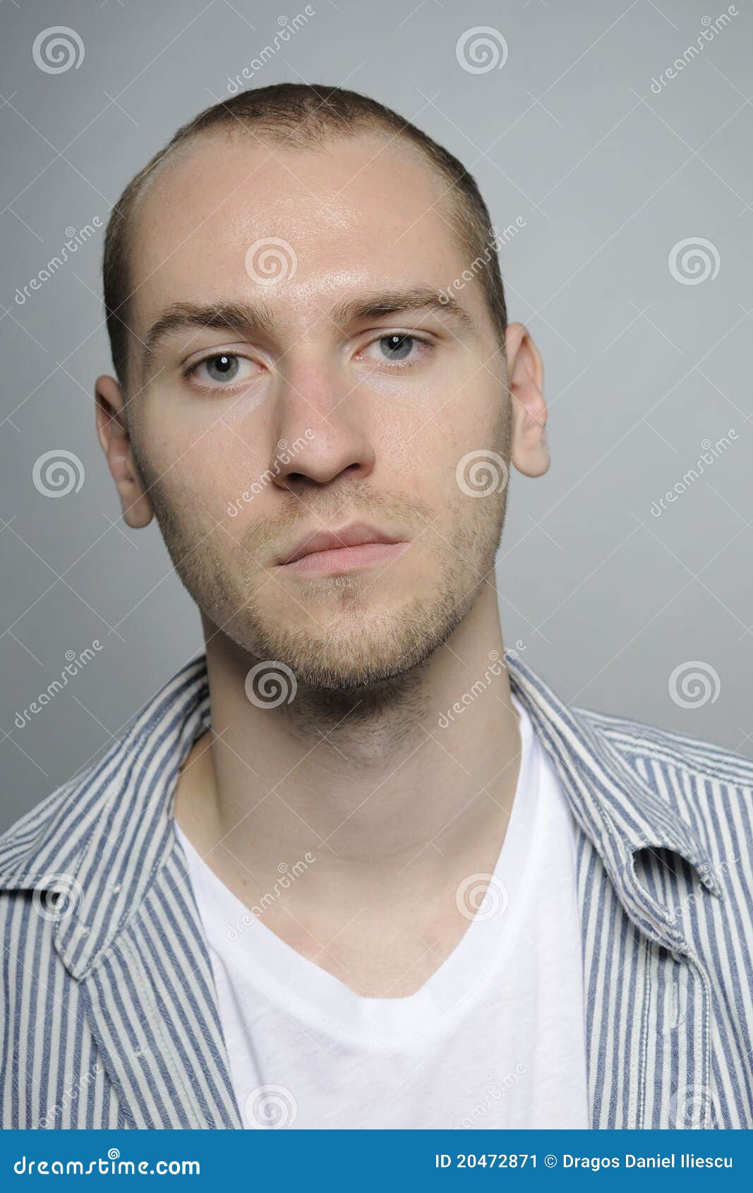 Serious man portrait stock image. Image of shirt, pretty - 20472871