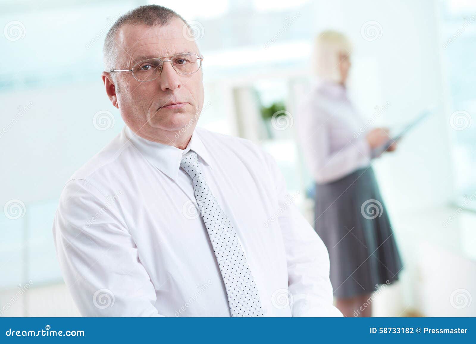 Serious man stock photo. Image of business, businesswoman - 58733182