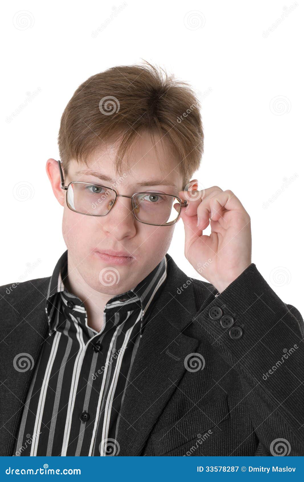 Serious man stock image. Image of isolated, white, fashion - 33578287