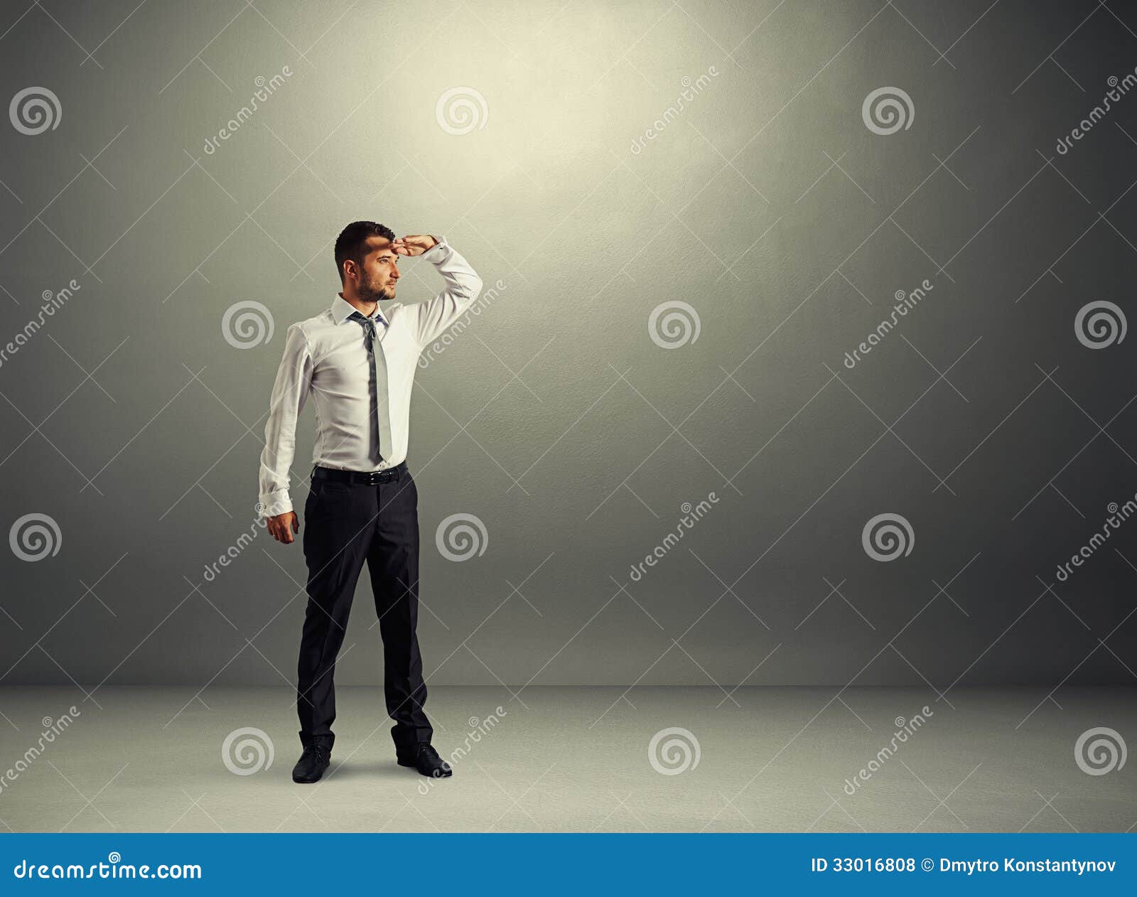 Serious Man Standing in Dark Room Stock Photo - Image of room, dark ...